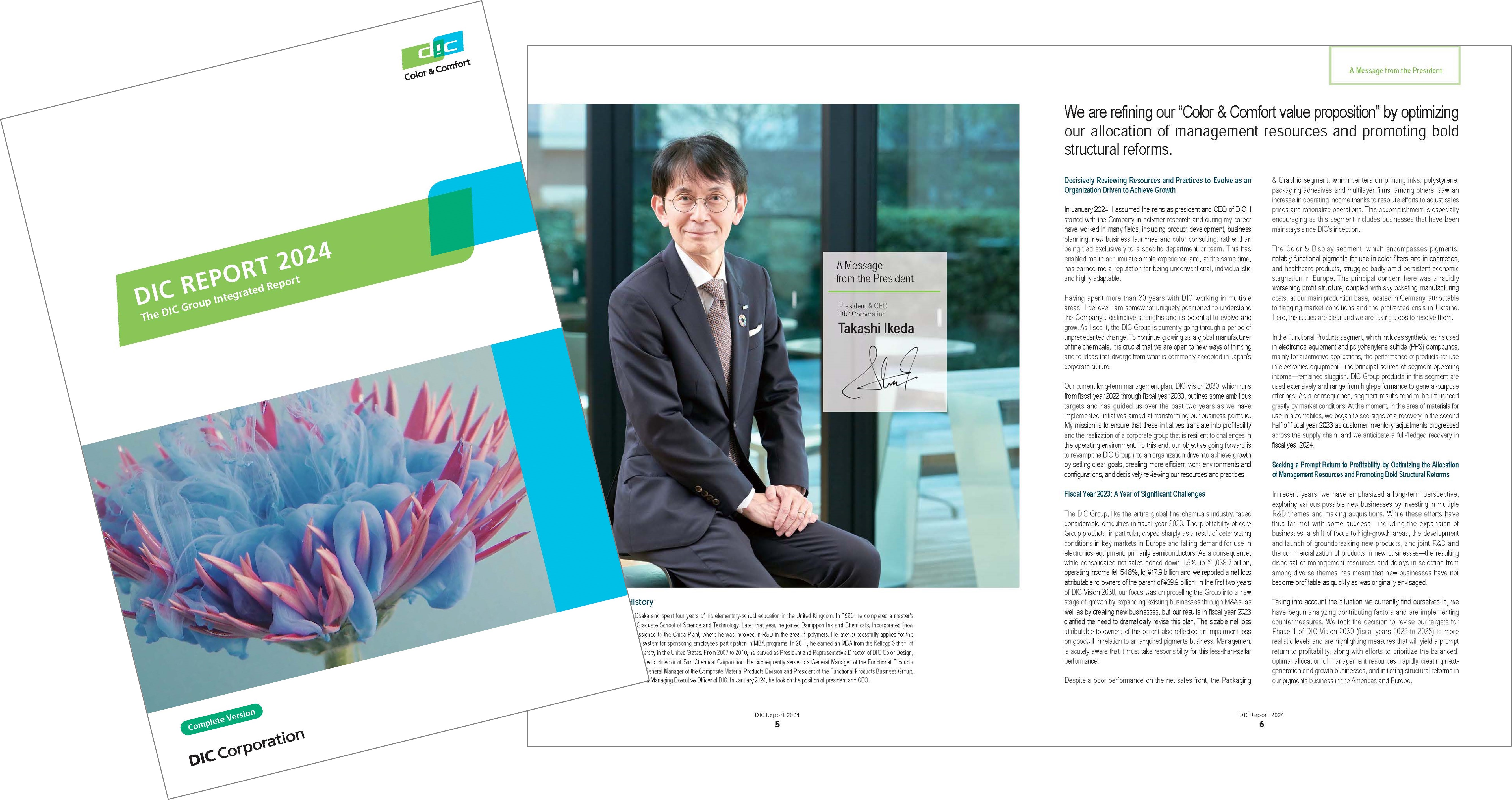 DIC Publishes the DIC Report 2024 Integrated Report | News 2024 | DIC Corporation